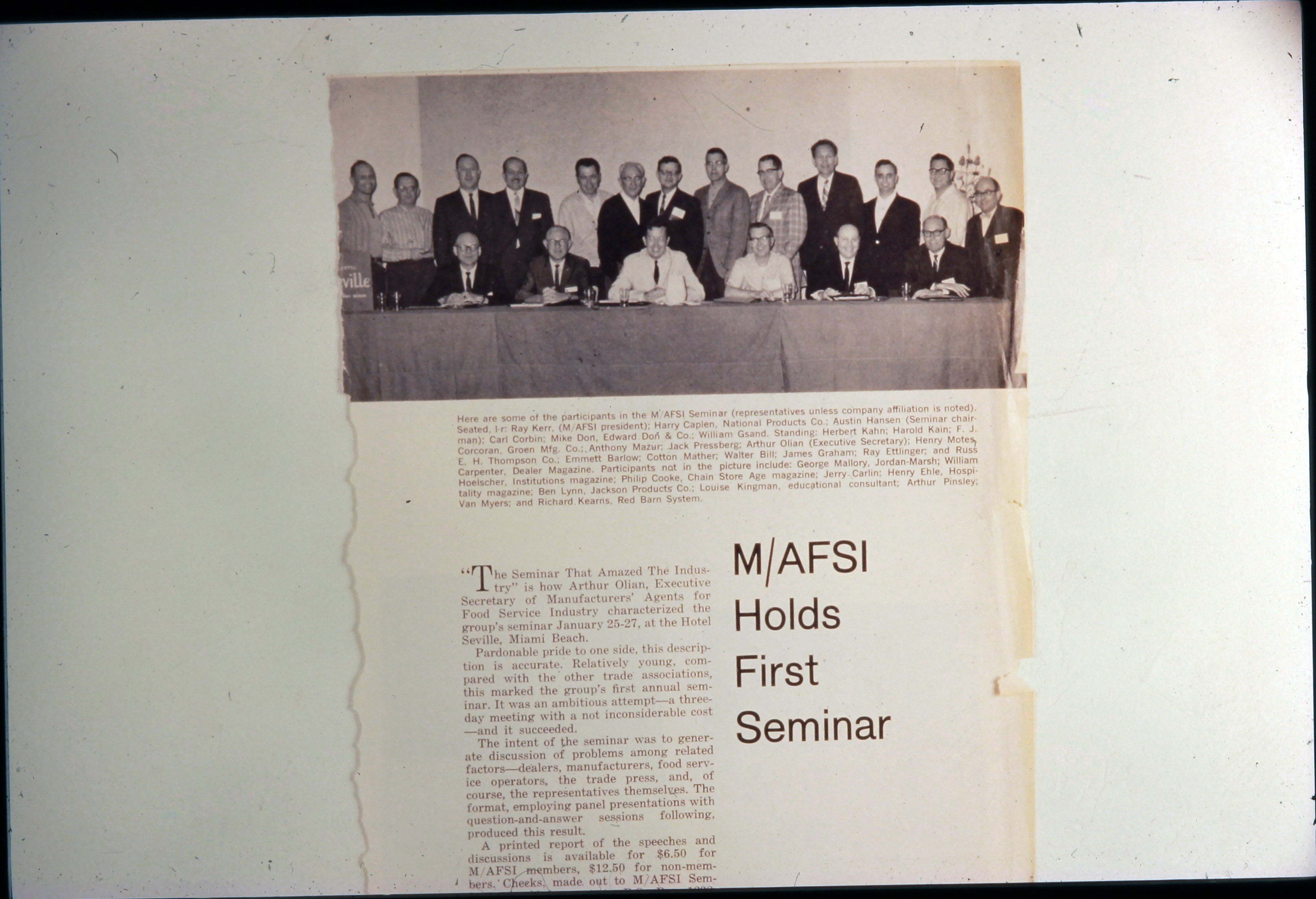 MAFSI History